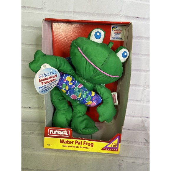 Playskool | Toys | Vintage Playskool Water Pal Frog Stuffed Plush Toy ...